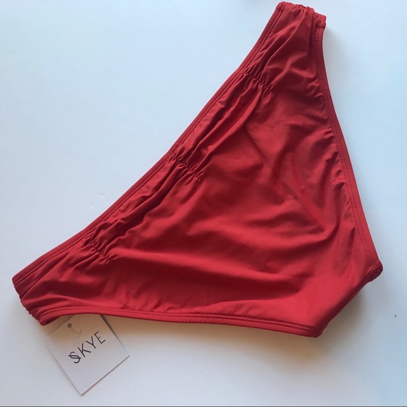 Skye Swimwear | Swim | Skye Swimwear Bikini High Neck Nwt Orange | Poshmark